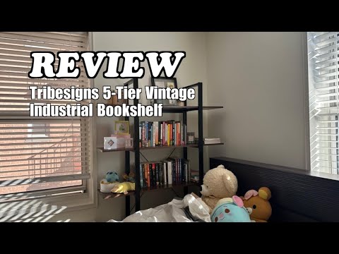 Tribesigns 5-Tier Vintage Industrial Bookshelf - Review