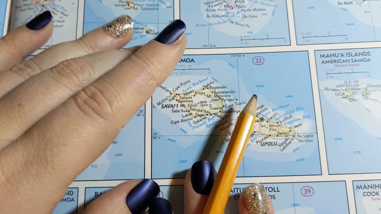 ASMR ~ Samoa History and Geography ~ Soft Spoken Map Pointing