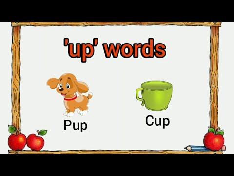up words/up words for ukg/kindergarten/up family words/up rhyming words