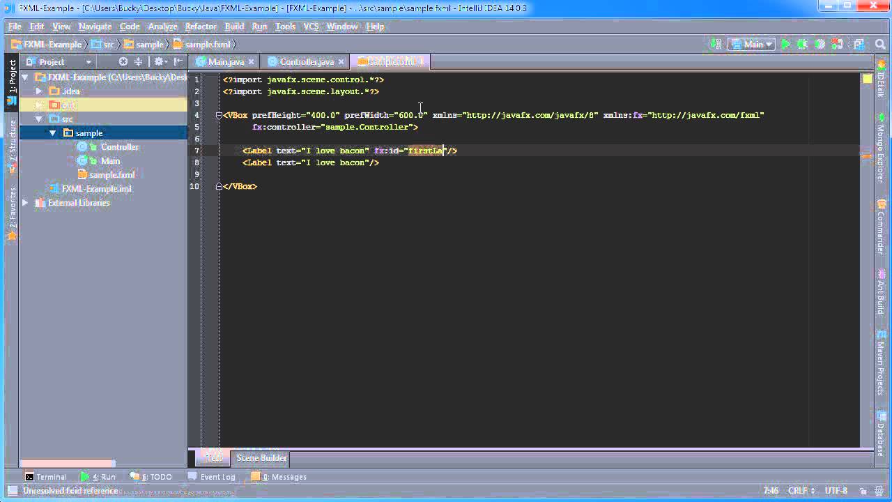 JavaFX Java GUI Tutorial - 33 - Initialize, Binding, and Reusable Components