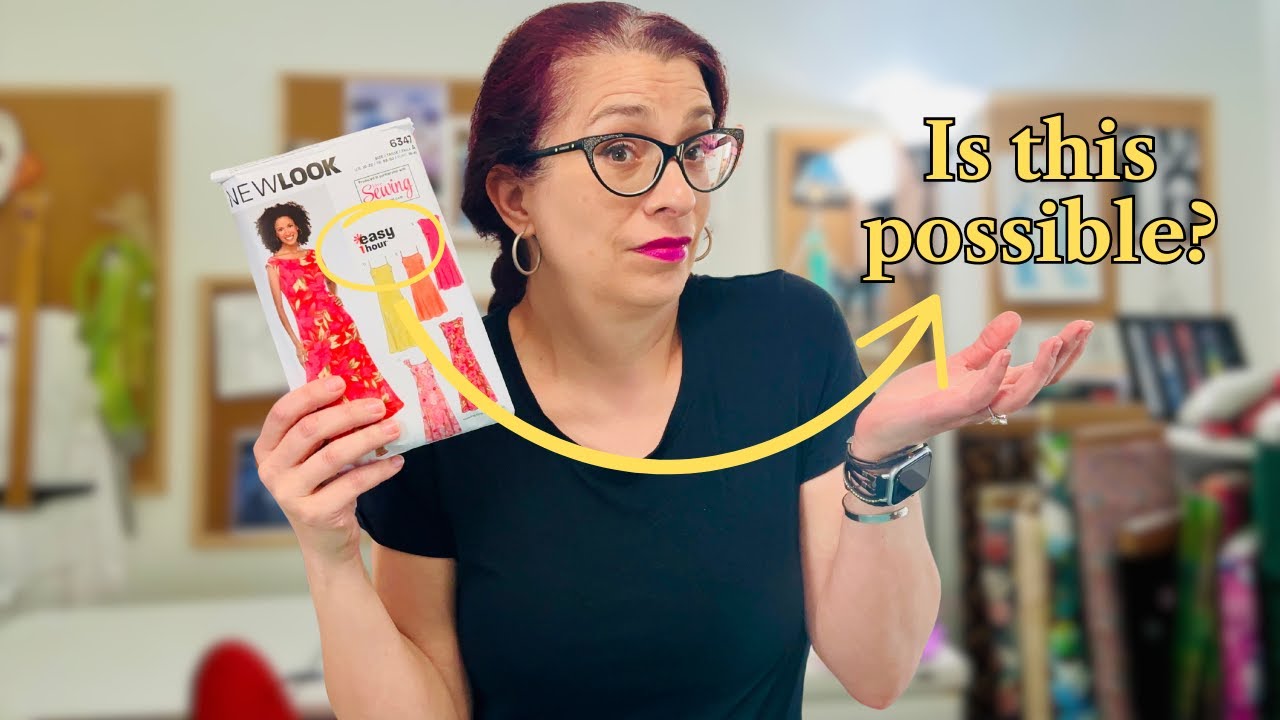 I tried sewing a maxi dress in 1 hour--here's what happened