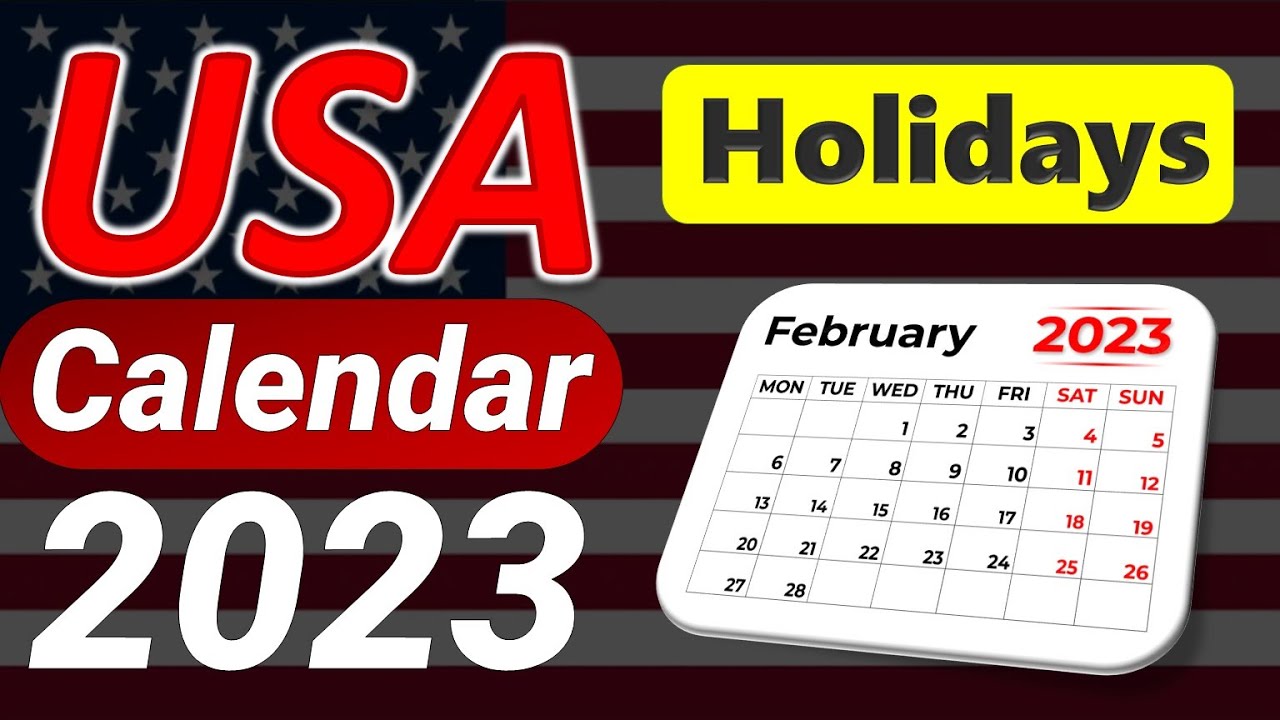 USA Holiday Calendar 2023 || United States Federal and State Holidays 2023