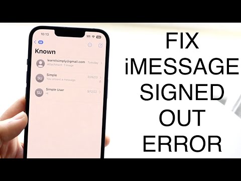 How To FIX iMessage Signed Out Error! (2023)