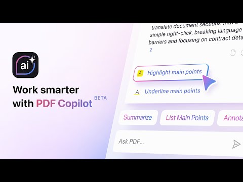 Meet PDF Copilot (beta): Smart PDF AI Tool for Mac