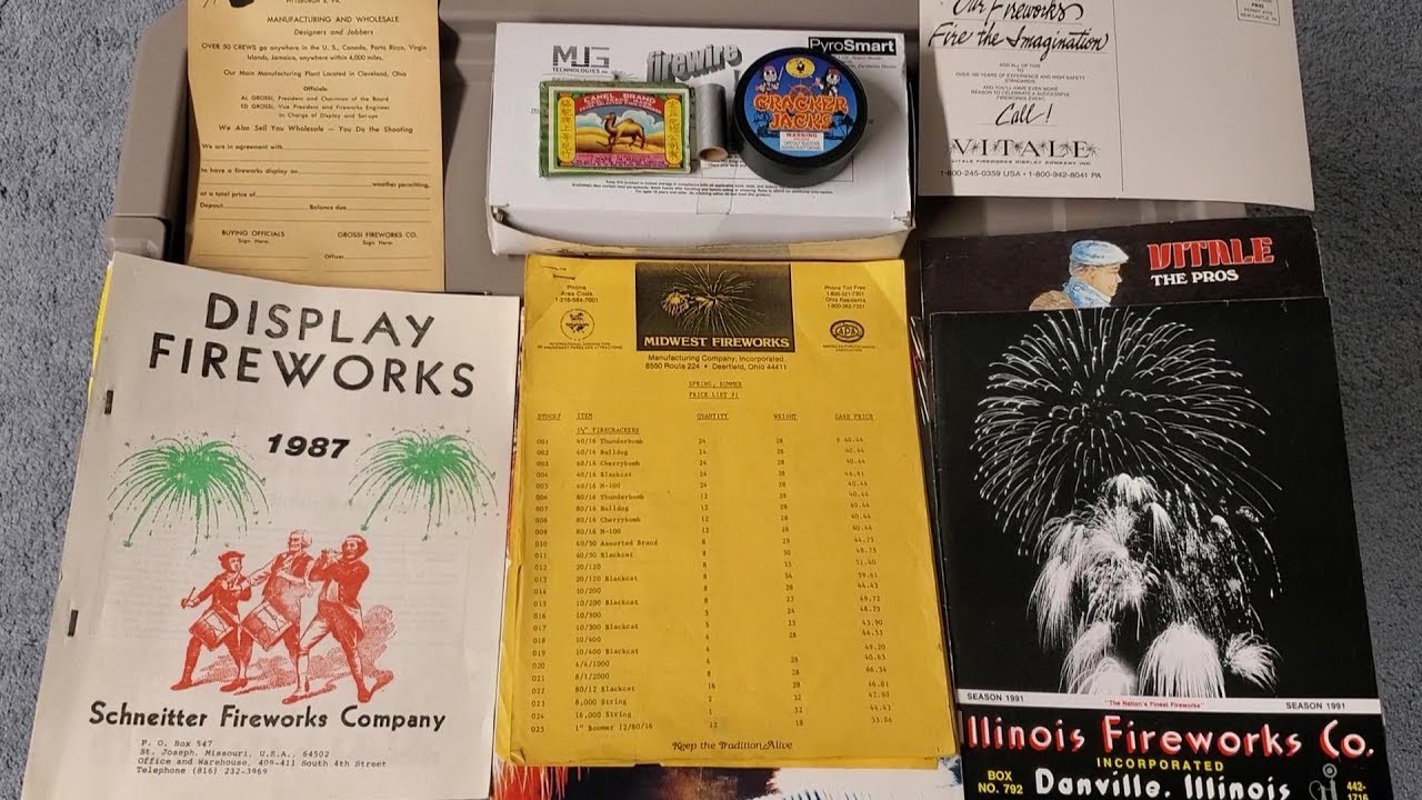 Fireworks Info - Old Documents & Catalogs (Grossi/Vitale/Schneitter/Fire Art/Midwest Fireworks)