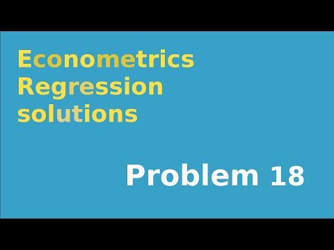 #18 Computing R-squared in simple linear regression when only RSS is given (no TSS, ESS)
