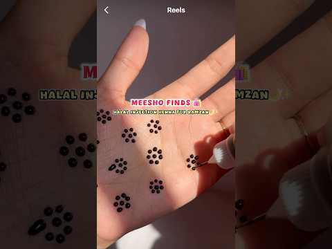 Injection Heena from meesho #meesho #eidmehndi #eidmehendidesign