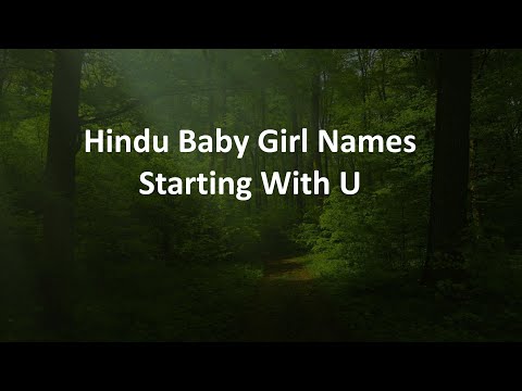 Hindu Baby Girl Names Starting With U