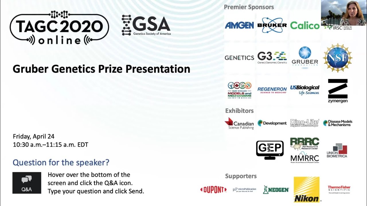 Gruber Genetics Prize Presentation