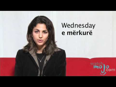 How to Say in Albanian Weekdays