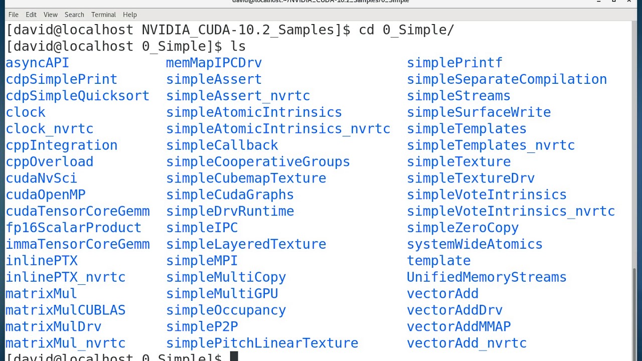 05-10-2020 NVidia Cuda Samples 01
