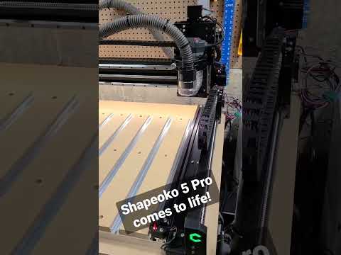 Shapeoko 5 Pro comes to life! #woodworking