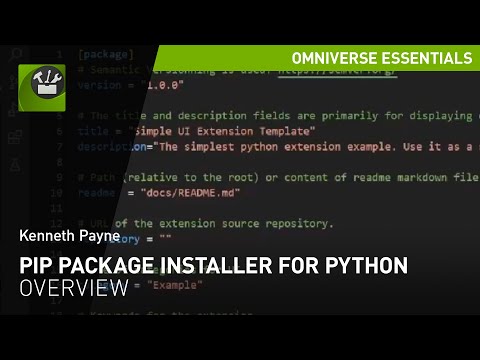 PIP Package Installer for Python in Omniverse Code