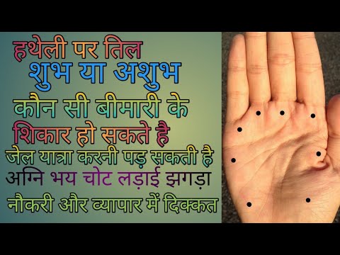 mole on hand palm reading/हथेली पर तिल शुभ या अशुभ #palmistry #mole #hastrekha #handreading #hand