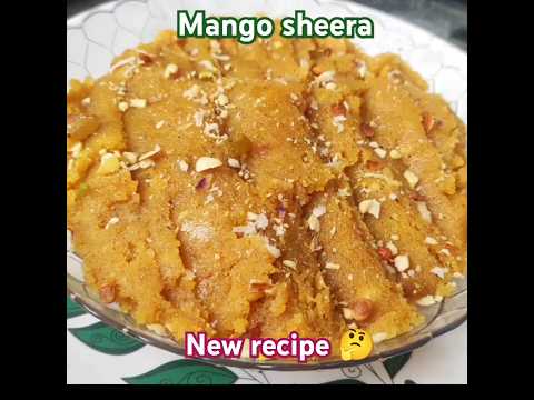 Mango pudding mango sheera summer halwa recipe #shorts