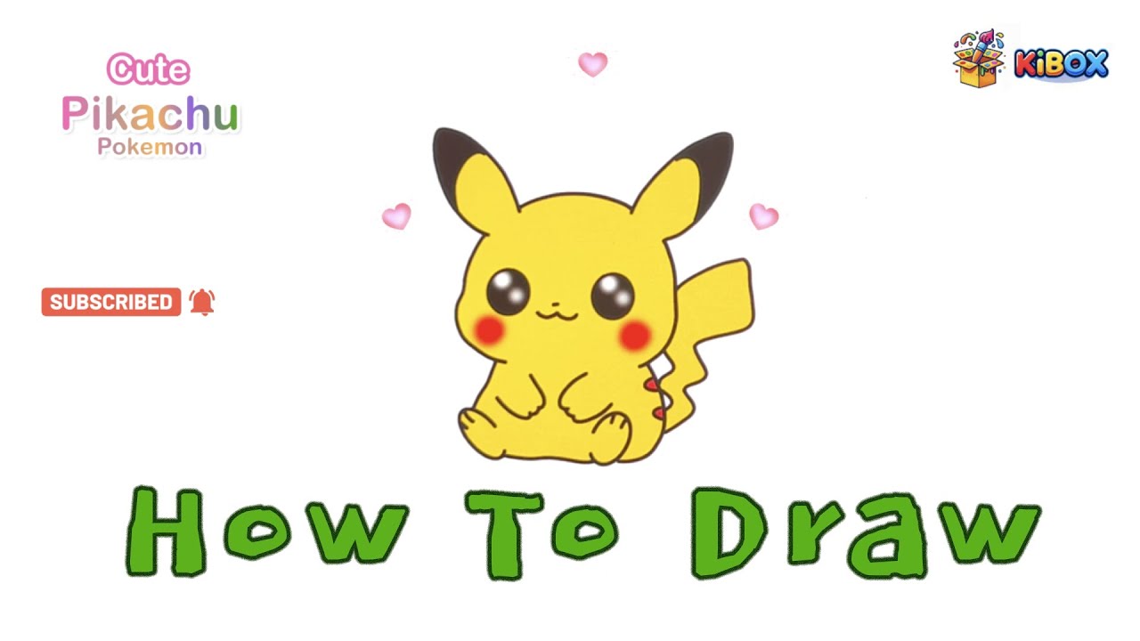 Drawing a Cute Pikachu | Kawaii Pokémon Fanart