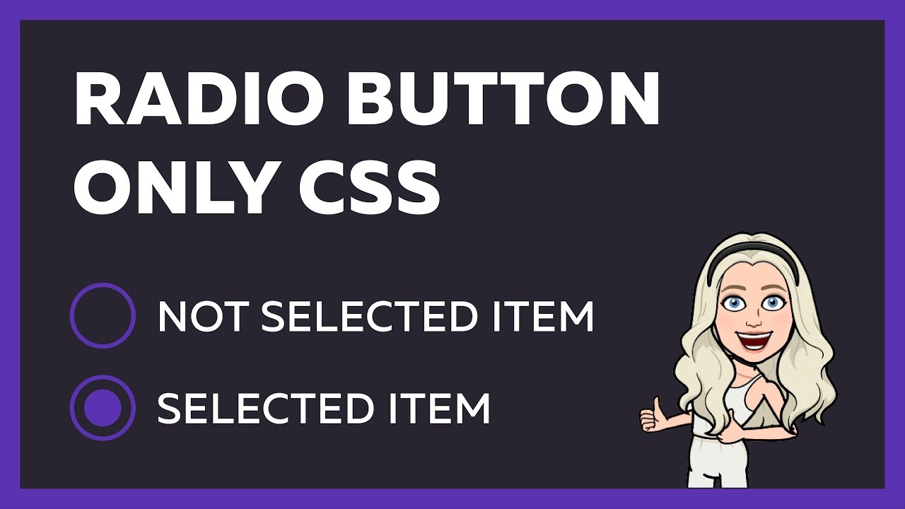 Custom Radio Button using HTML CSS only