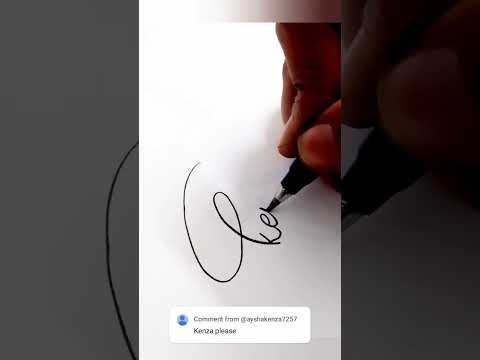kenza name calligraphy @ayshakenza7257 #namecalligraphy #calligraphy #calligraphylettering
