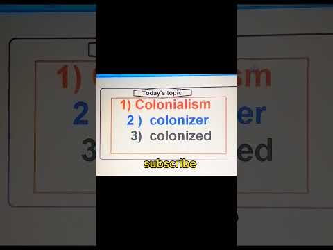 colonialism | colonizer | colonized terms of literature #learning#shortviral #viral #literature