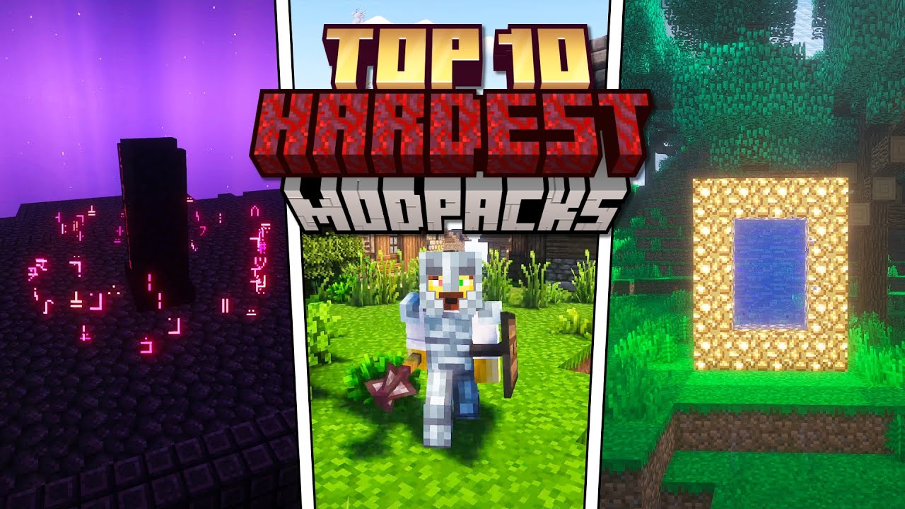 The Top 10 HARDEST Minecraft Modpacks Of All Time!