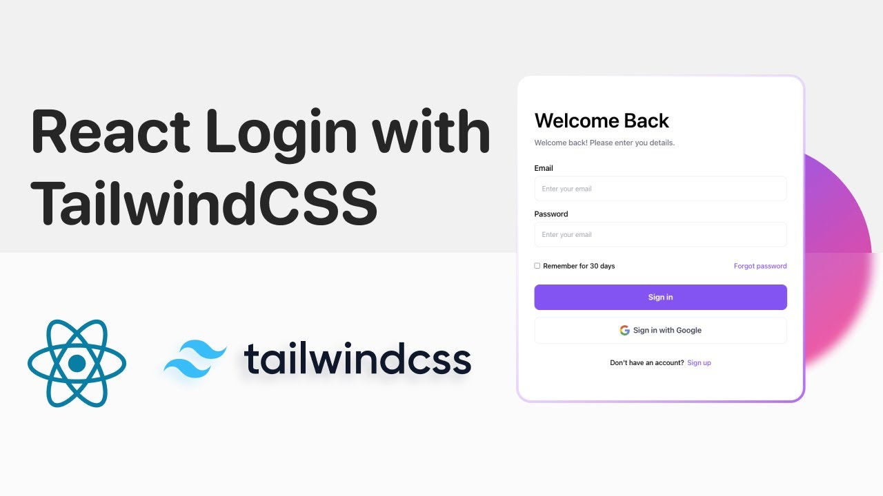 Creating a Responsive Login Page with React and Tailwind CSS | Galaxy.ai