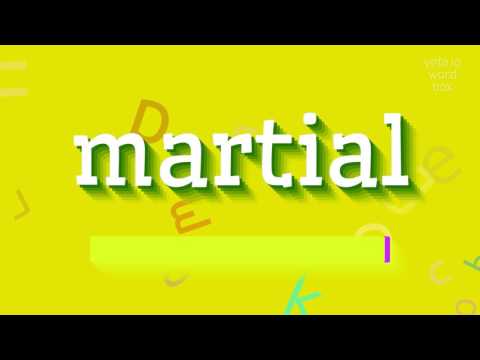 HOW TO PRONOUNCE MARTIAL? #martial