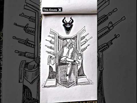 This Emote โ ๏ธ Speed Drawing StickMan ๐ณ#shorts #freefire #drawing #garenafreefire