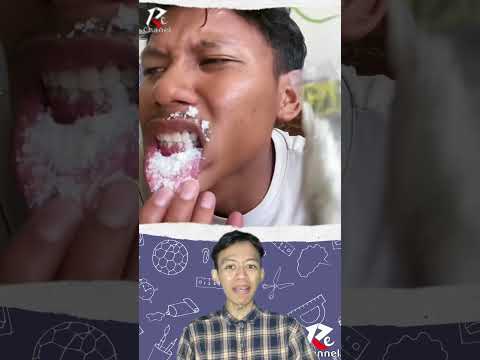 Menaburi luka sariawan pake garam #youtubeshorts