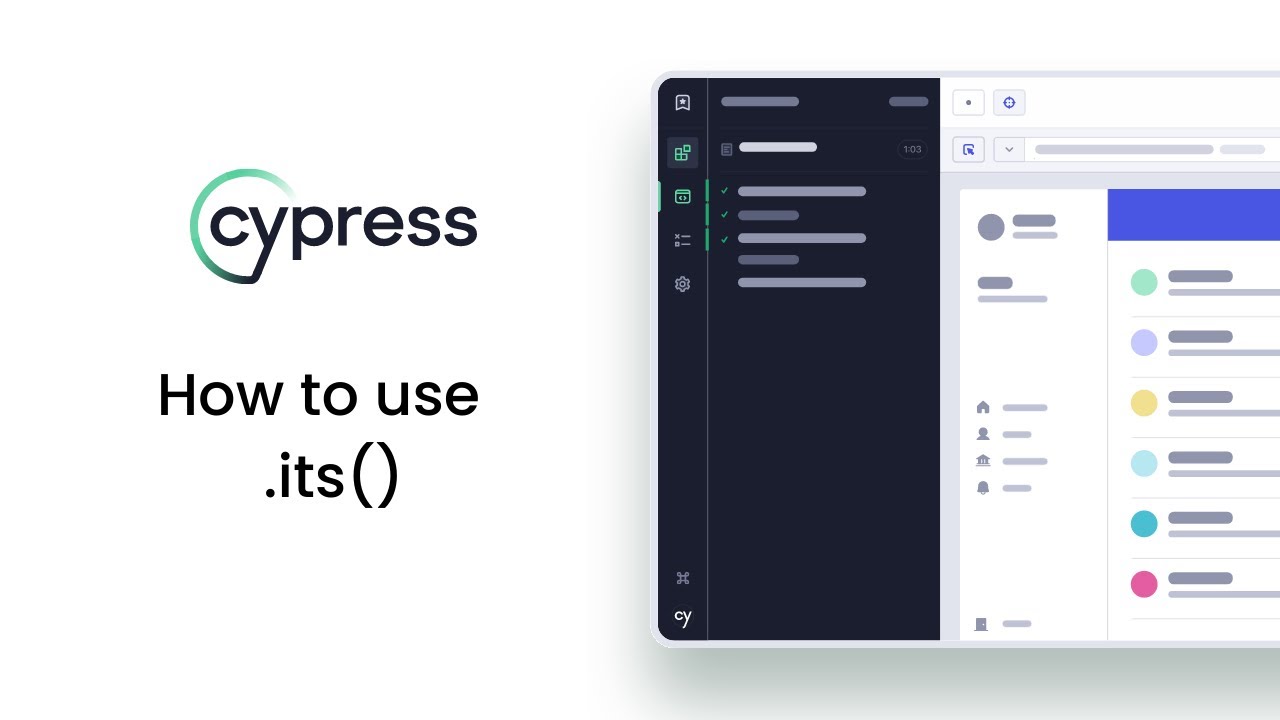 How to use the Cypress its method