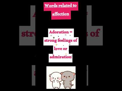 Words related to affection l Daily Use English #english #englishgrammar