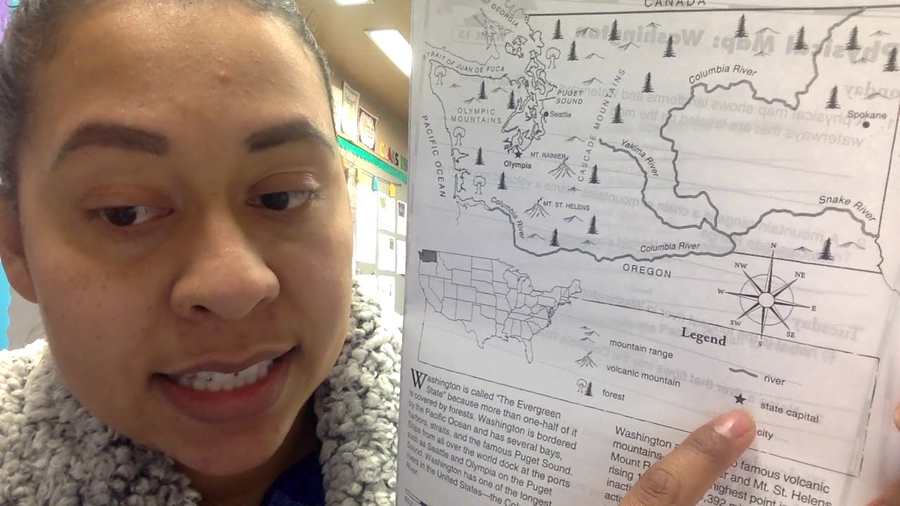 A Physical Map Washington