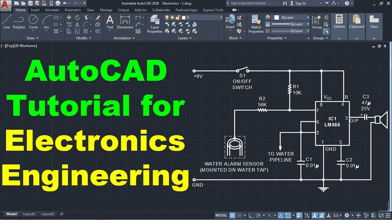AutoCAD Tutorial for Electronics Engineering