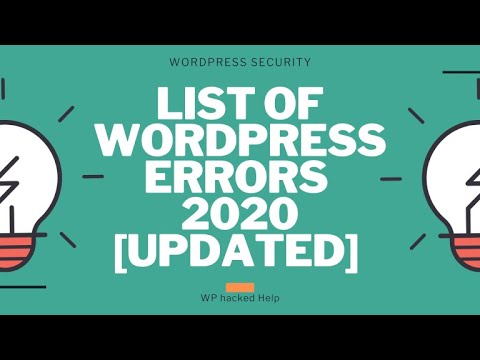40 Common WordPress Errors & Issues – Troubleshooting Guide 2021