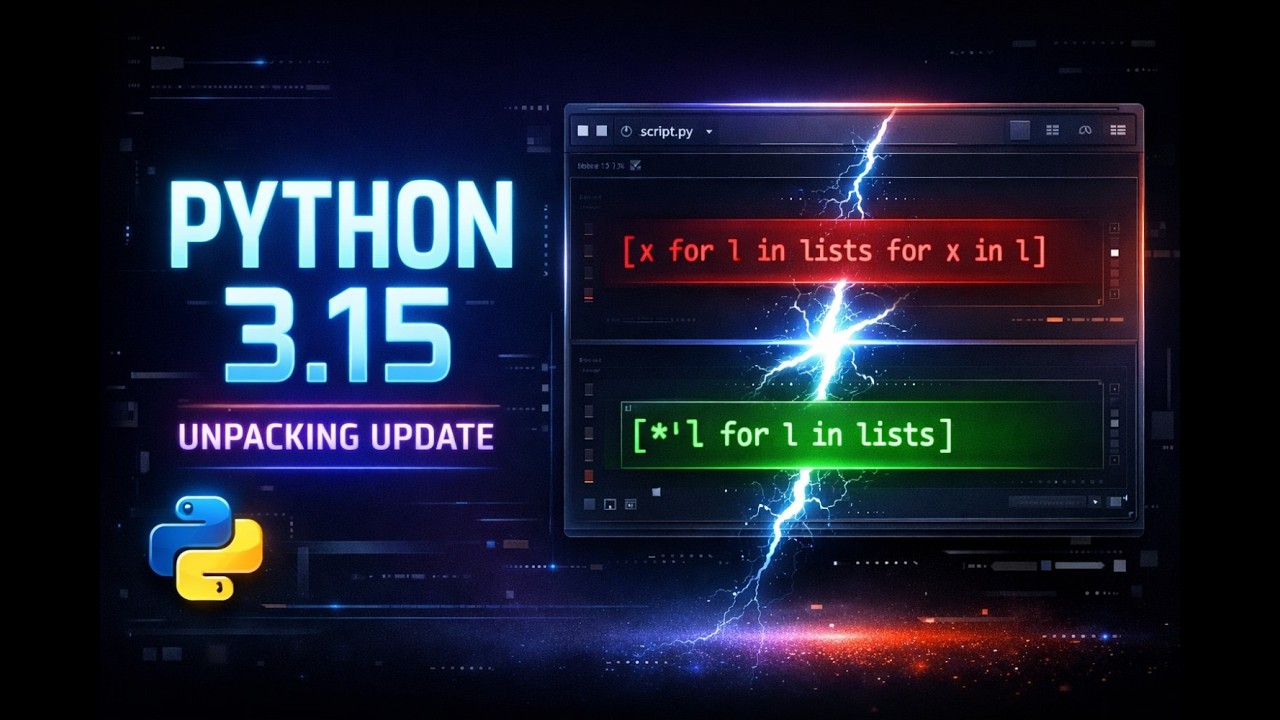 NEW in Python 3.15: Unpacking in Comprehensions (PEP 798) Explained!