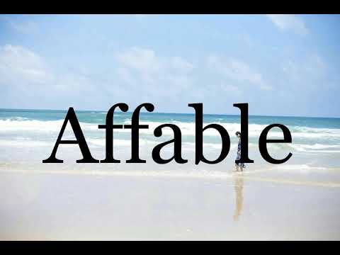 How To Pronounce Affable๐๐๐๐๐๐Pronunciation Of Affable
