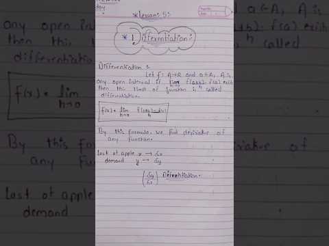 Differentiation meaning