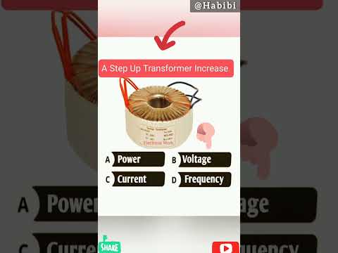 A step up transformer increase? #electrical #transformers #stepuptransformer #voltage #current #EEE