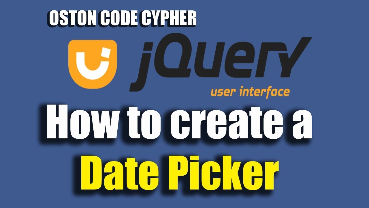 How to create a Date Picker Using jquery UI