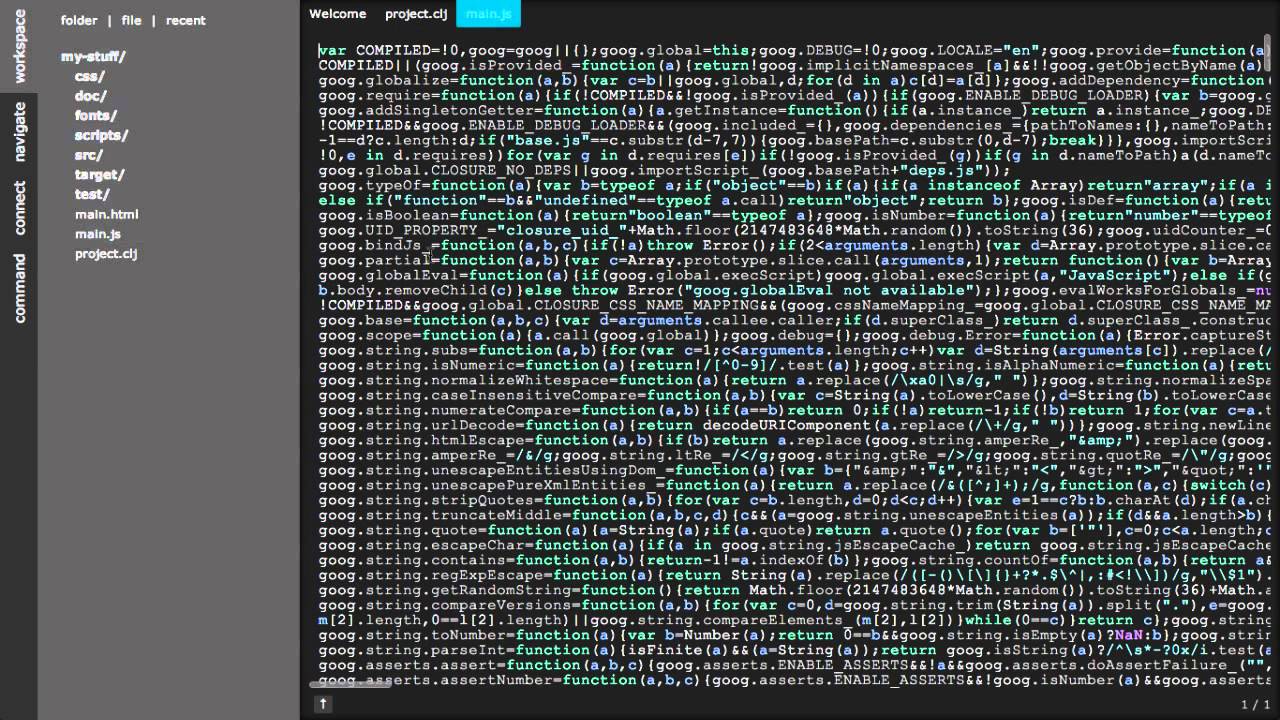 Clojurescript - Episode 3 - Leiningen