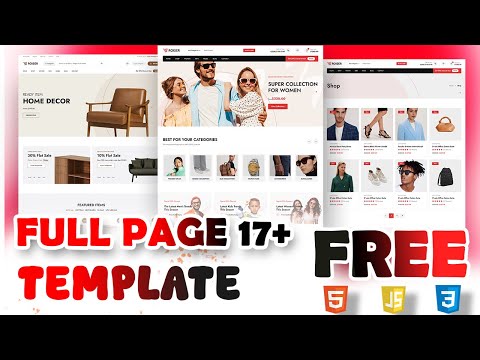 FREE Template Website HTML CSS | ECOMMERCE