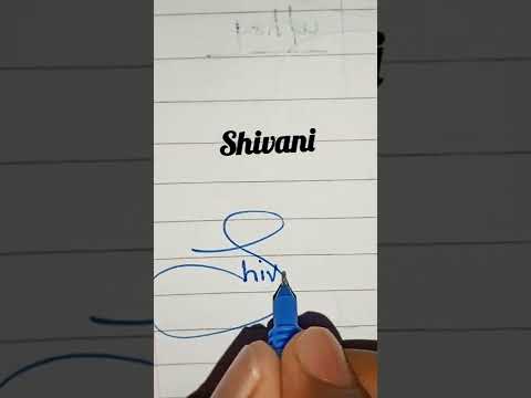 Signature Name (Shivani) #short #signature