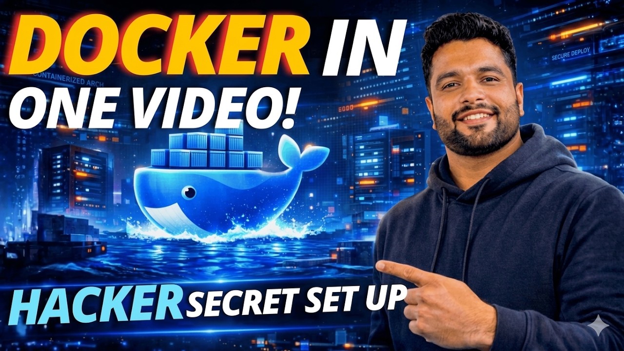 Learn Docker in One Video — Free Cheatsheet + PDF Inside