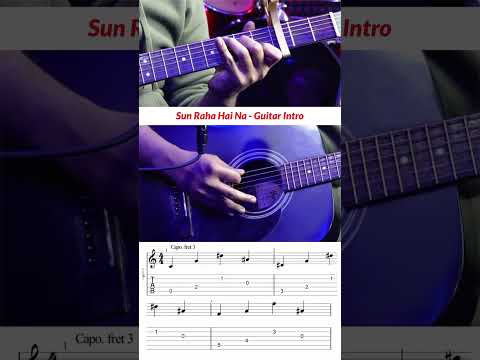 Sun Raha Hai Na (Guitar Intro) | Ankit Tiwari | Guitar Tutorials #themusicalvalley # #guitarsongs