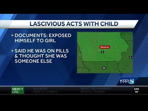 Newton man charged with lascivious acts with a child