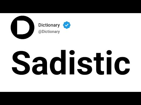 Sadistic Meaning In English