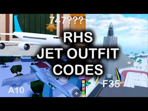 Plane, Fighter Jet outfit showcases (codes for them too) (RHS)