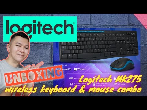 Logitech MK275 Wireless Keyboard & Mouse Combo 2.4GHz 8 Multimedia Shortcut Keys Desktop Laptop
