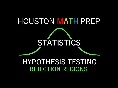 Hypothesis Testing - Rejection Regions