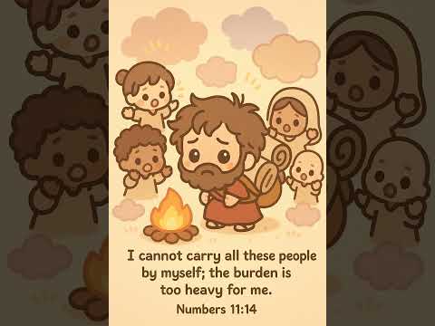 Numbers 11:14 – “I cannot carry all these people” 😫💭 | Moses Overwhelmed