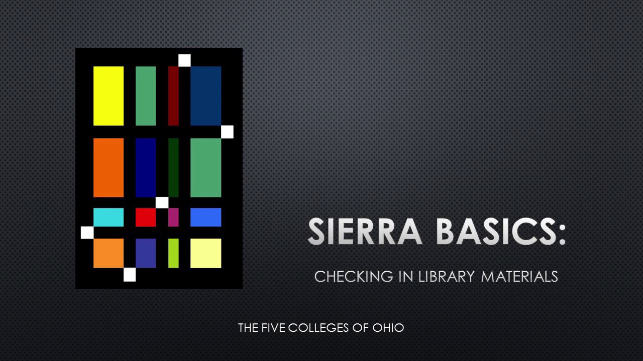 Sierra Basics - Check In